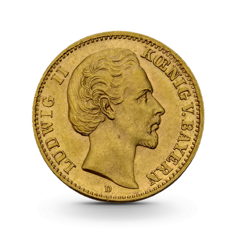 Bayern 10 Mark Ludwig II Kaiserreich | jetzt erhältlich in der Rubrik Numismatik der Degussa ...